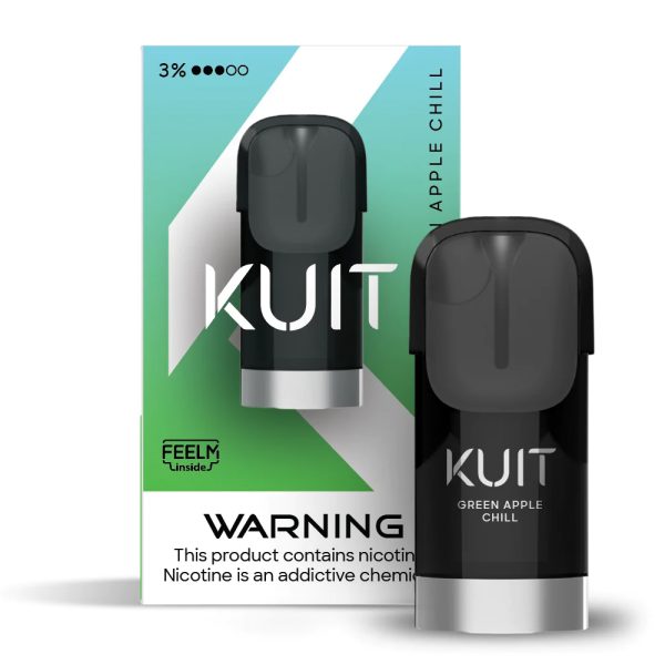KUIT POD GREEN APPLE CHILL DISPOSABLE 3% – VAPEGURUPK